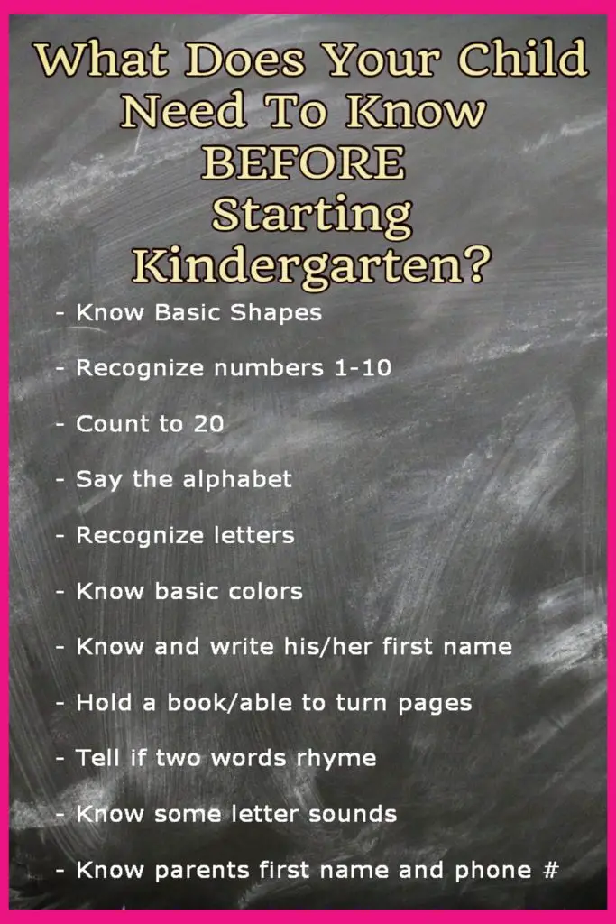 Free Printable Kindergarten Readiness Checklist PDF Sheets For 2025