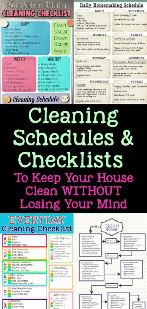 17 Realistic Cleaning Checklists To Clean House Like a Maid Without ...