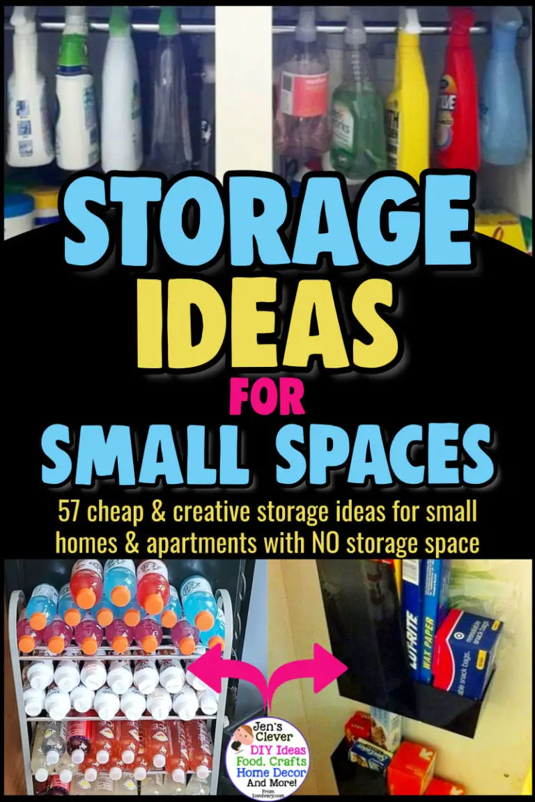 Storage Ideas For Small Spaces in Apartments & Houses With NO Storage Space