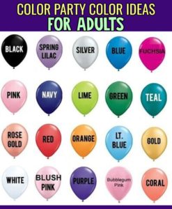 Color Party Ideas For Adults And Color-Themed DIY Decorations In Every ...