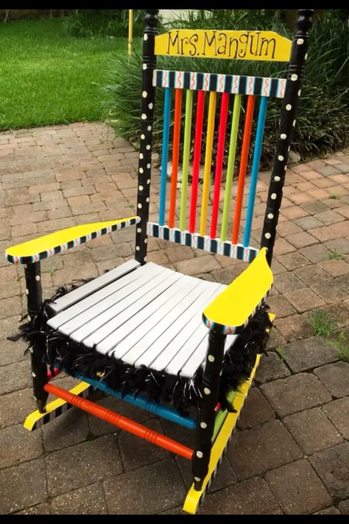Classroom Rocking Chairs - Yard Sale Rocking Chair To Painted DIY ...